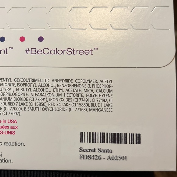 Color Street | Makeup | Retired Color Street Secret Santa | Poshmark